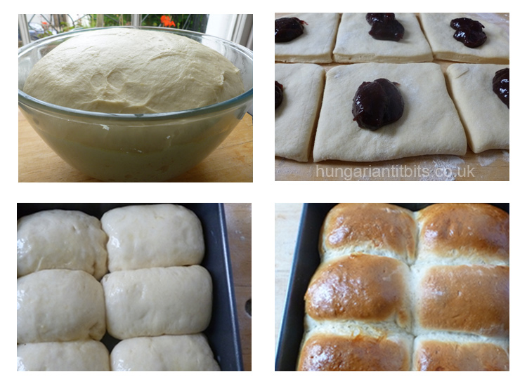 Sweet Jam Filled Buns – Lekváros bukta – Hungarian Tidbits